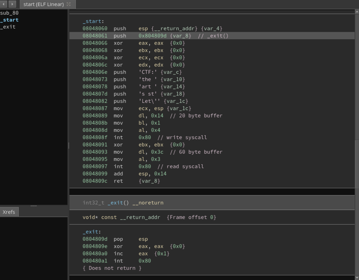pwnable.tw Challenge 1 Solution – youremindmeofmymother
